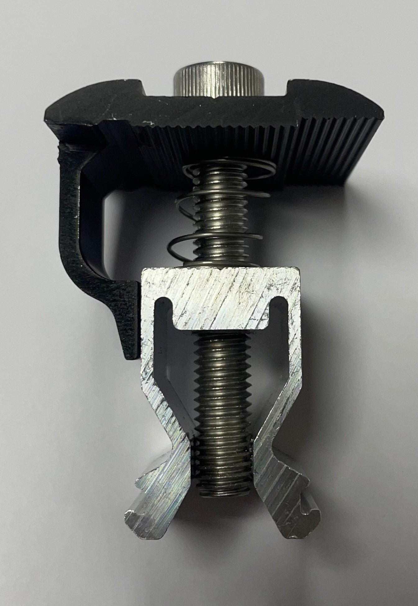 Fastensol Universal Clamp in Black with Silver Nut – Solar Fasten UK